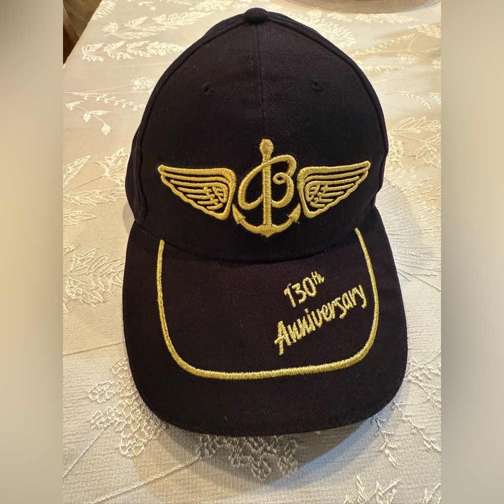 Breitling Hat Cap 130th Anniversary Black Gold Yellow… - Gem